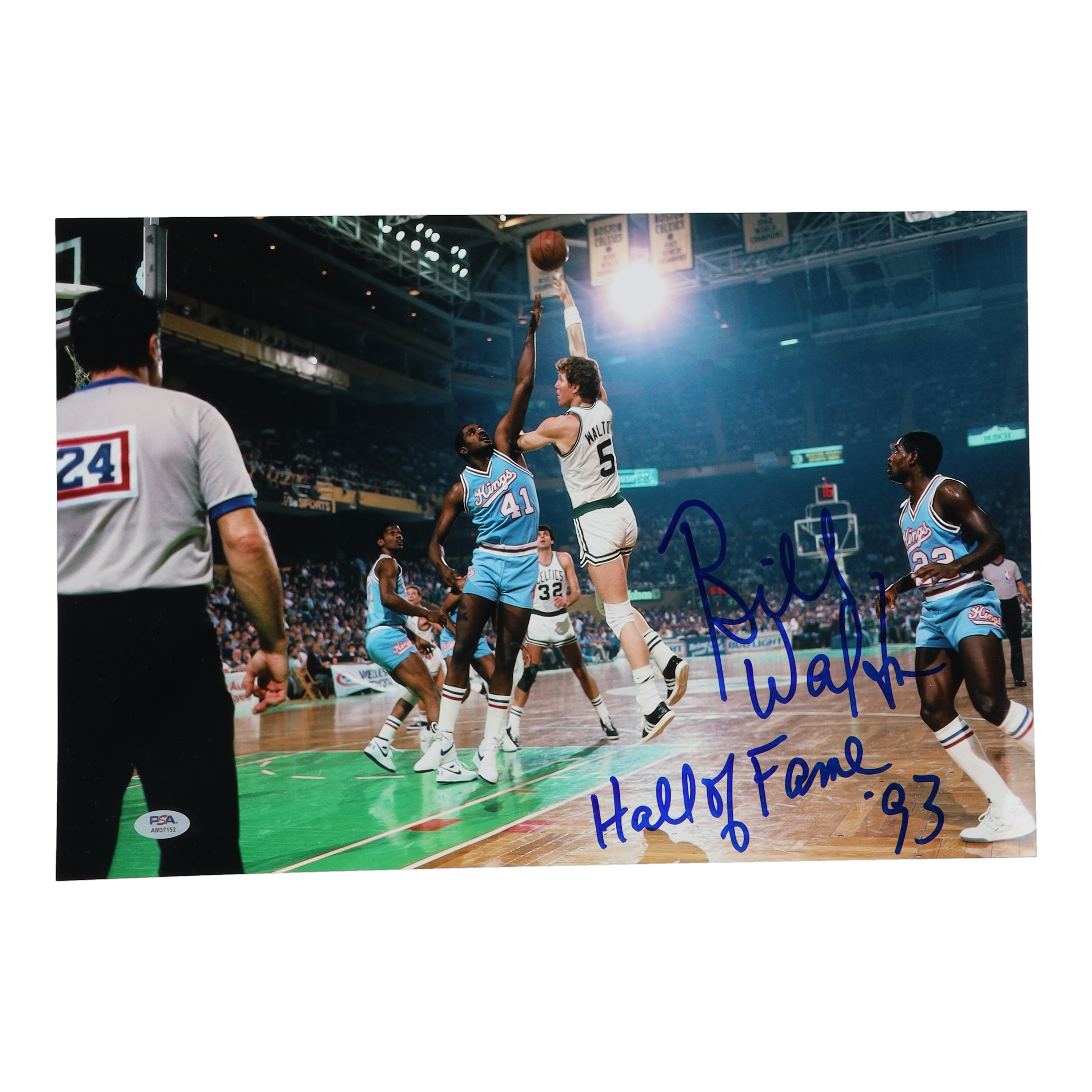 Bill Walton Signed Celtics 11x17 Photo Inscribed "Hall of Fame 93" (PSA ...