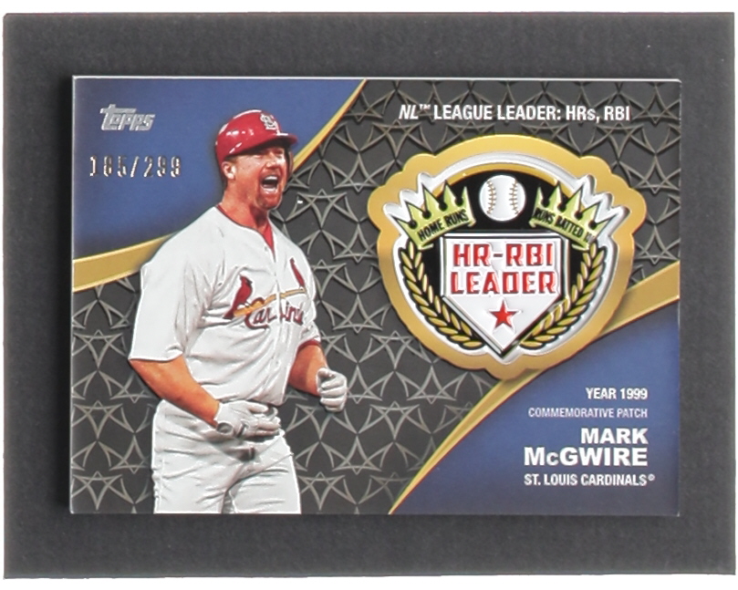 Mark McGwire 2023 Topps Crowning Achievements Commemorative Patches ...