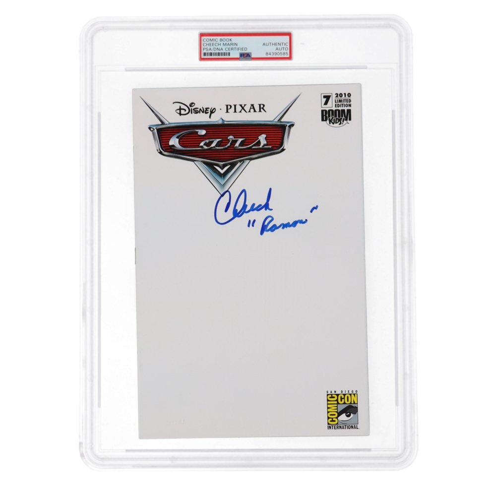 Cheech Marin Signed 2010 "Cars" Encapsulated Comic Inscribed "Ramone ...
