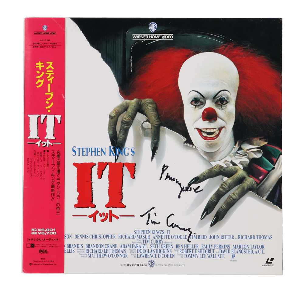 Tim Curry Signed "Stephen King's IT" Movie OST Vinyl Record Album ...