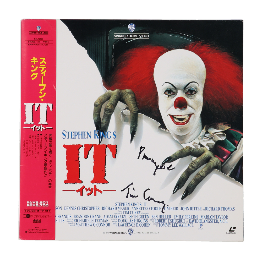 Tim Curry Signed "Stephen King's IT" Movie OST Vinyl Record Album ...