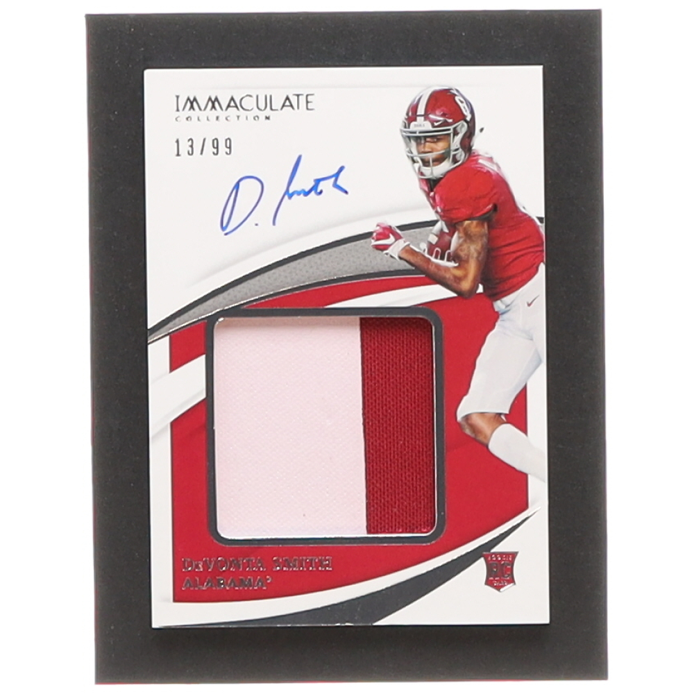 DeVonta Smith 2021 Immaculate Collection Collegiate Premium Patch ...