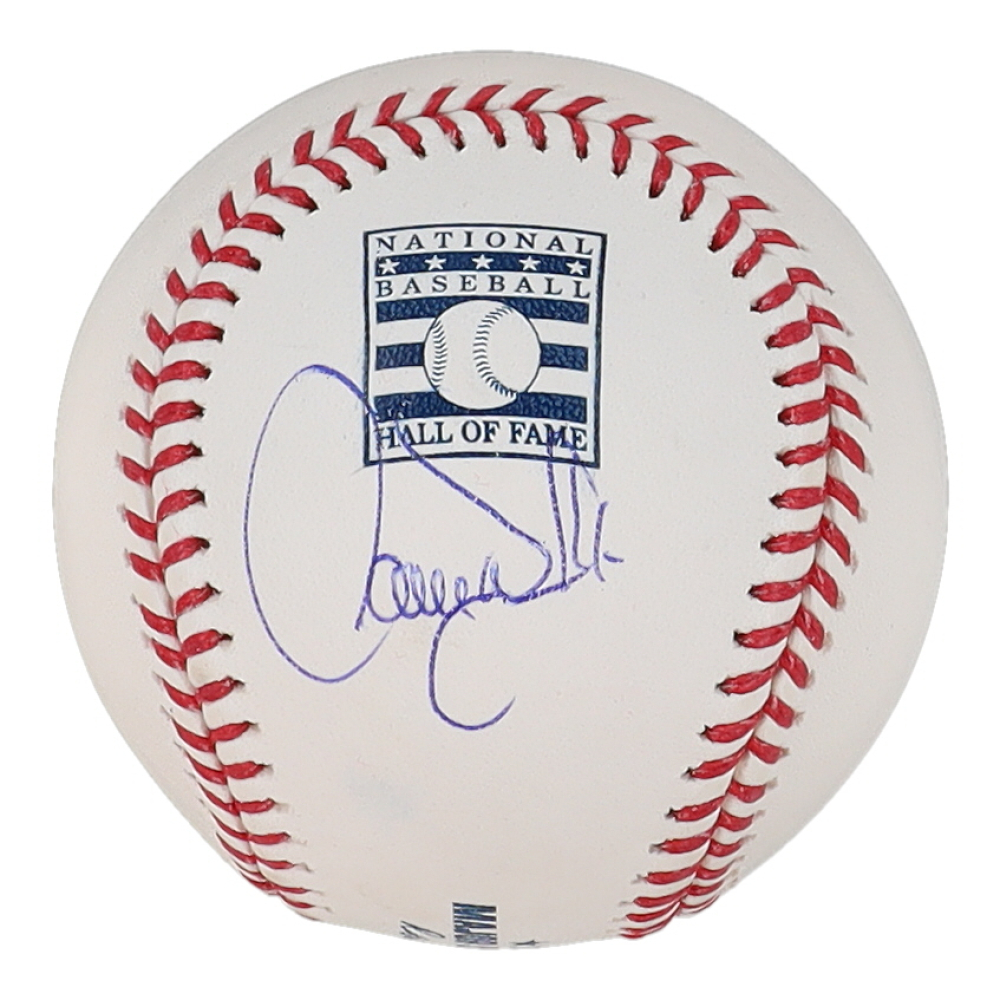 Larry Walker Signed OML Hall of Fame Logo Baseball (Beckett) | Pristine ...