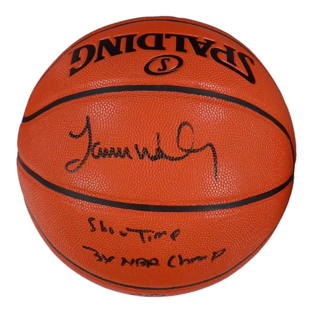 James Worthy Signed NBA Game Ball Series Basketball Inscribed "Showtime ...