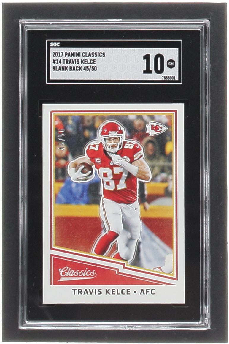Travis Kelce 2017 Classics Blank Back #14 #45/50 (SGC 10) | Pristine ...