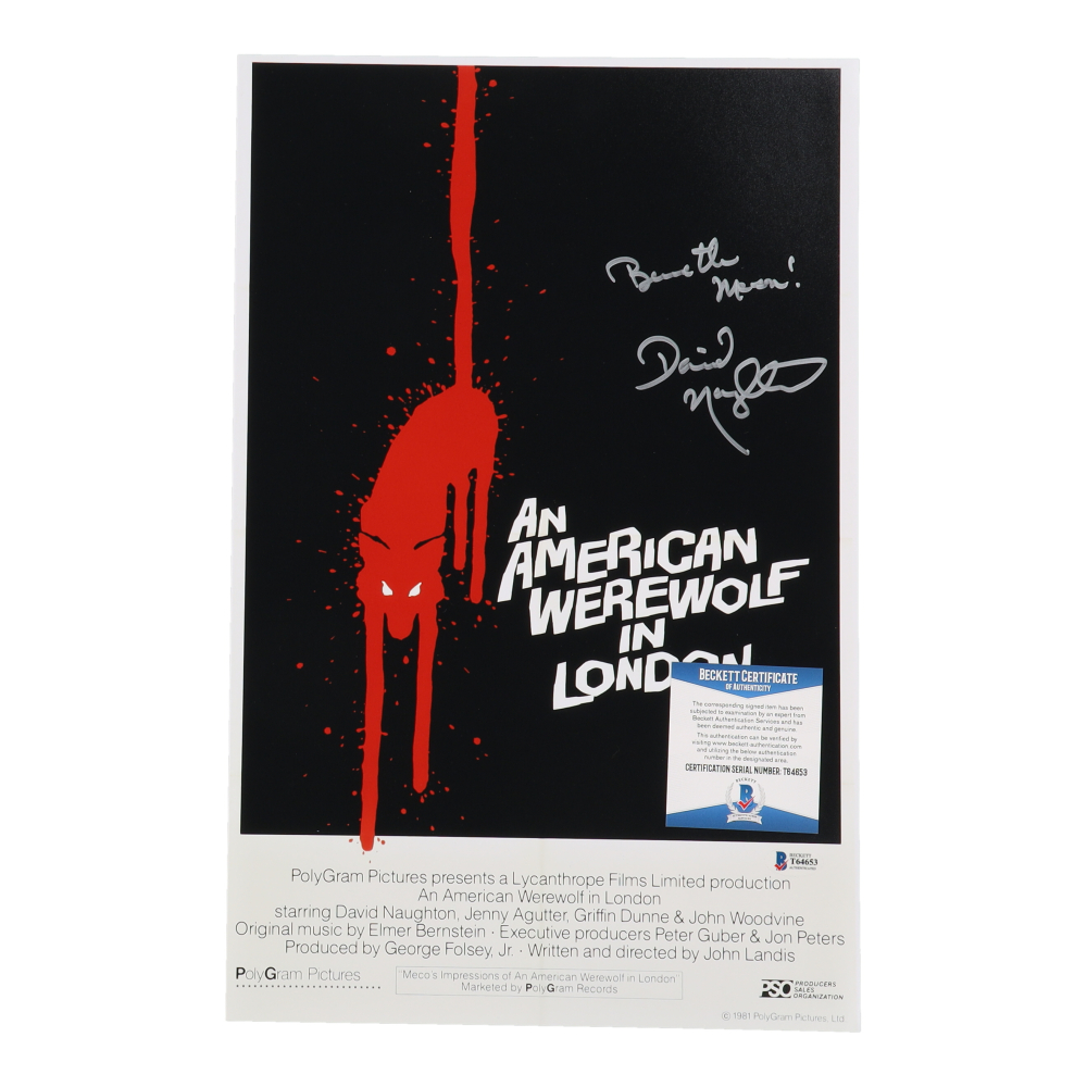 David Naughton Signed "An American Werewolf in London" 11x17 Photo ...