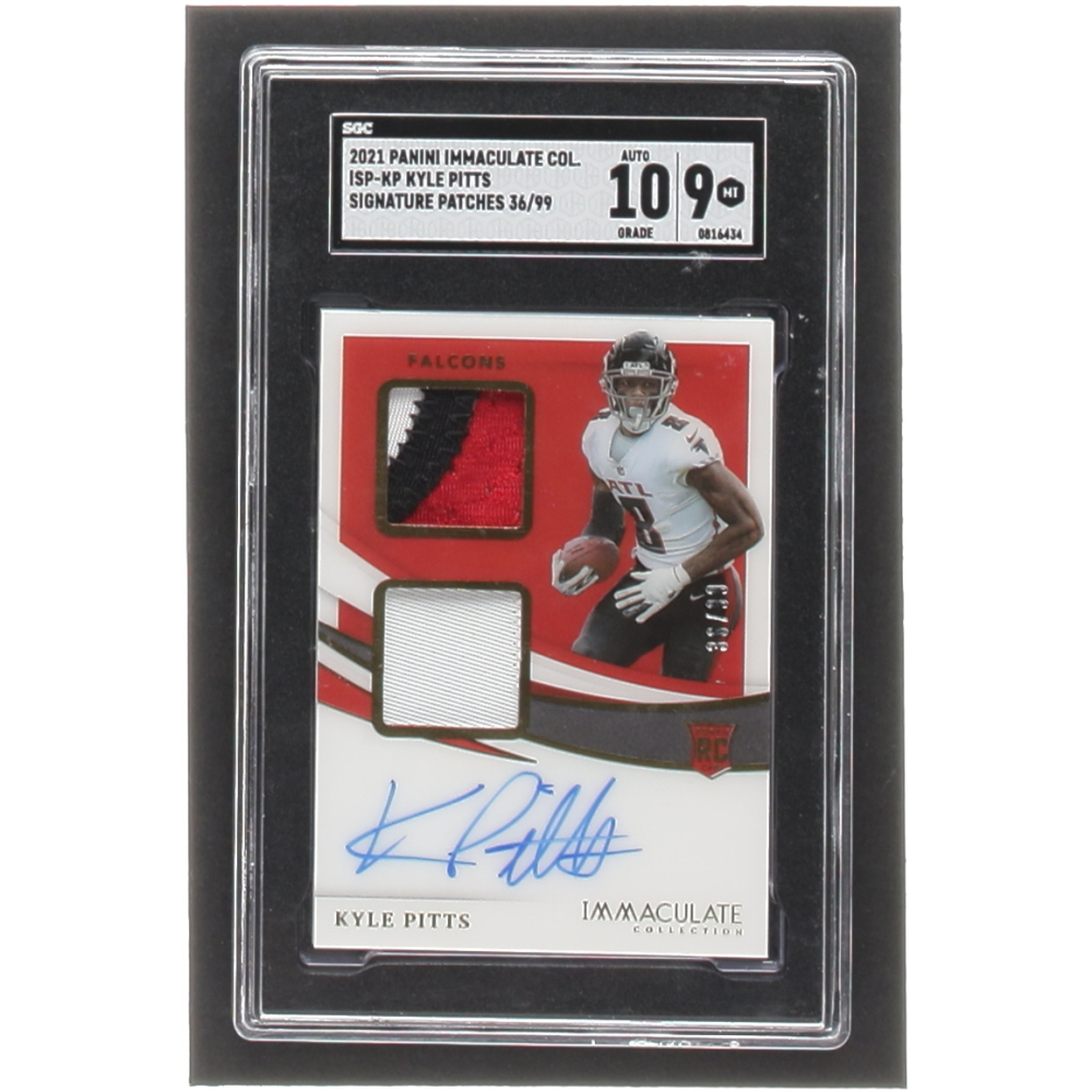 Kyle Pitts 2021 Immaculate Collection Immaculate Rookie Signature ...