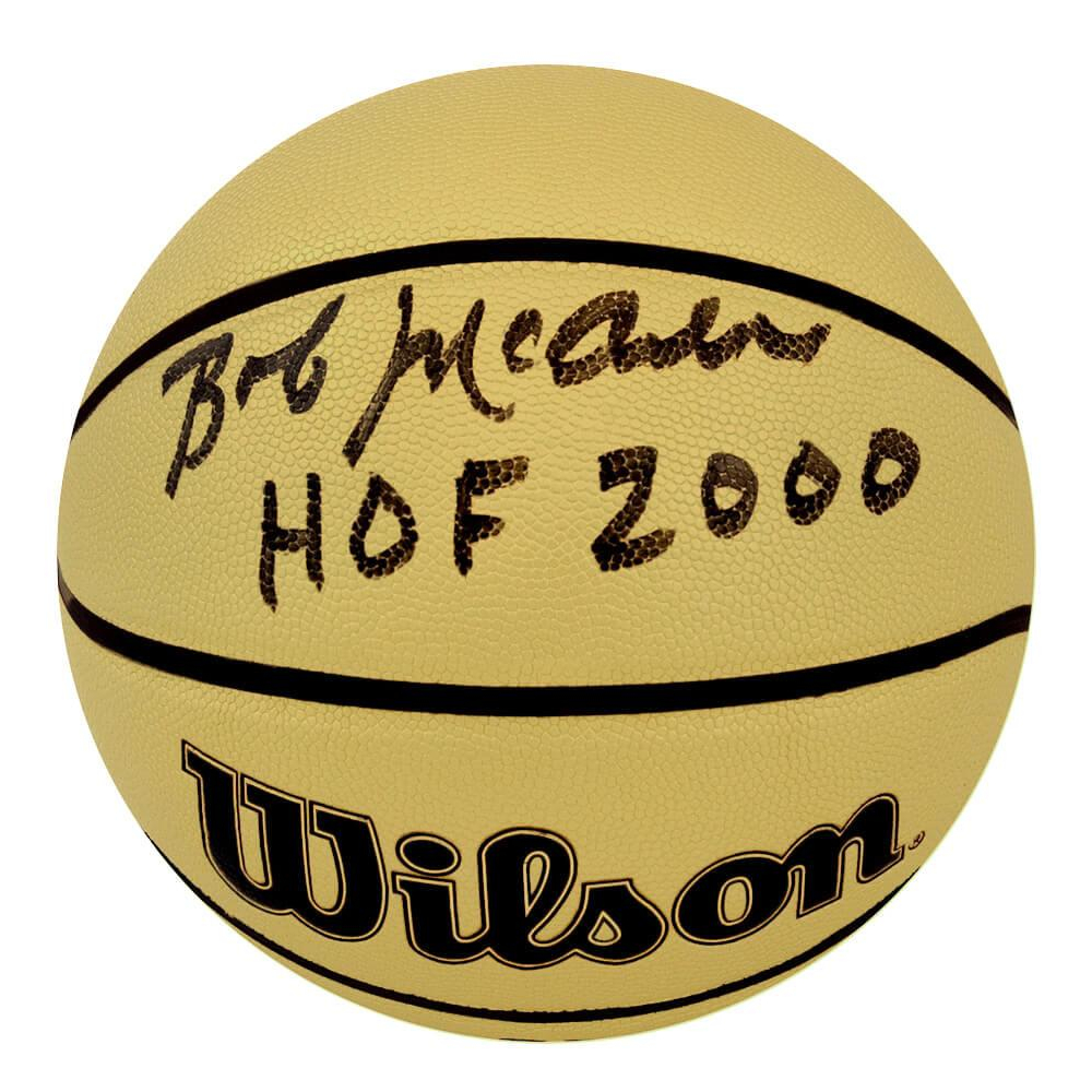 Bob McAdoo Signed NBA Basketball Inscribed "HOF 2000" (Schwartz ...