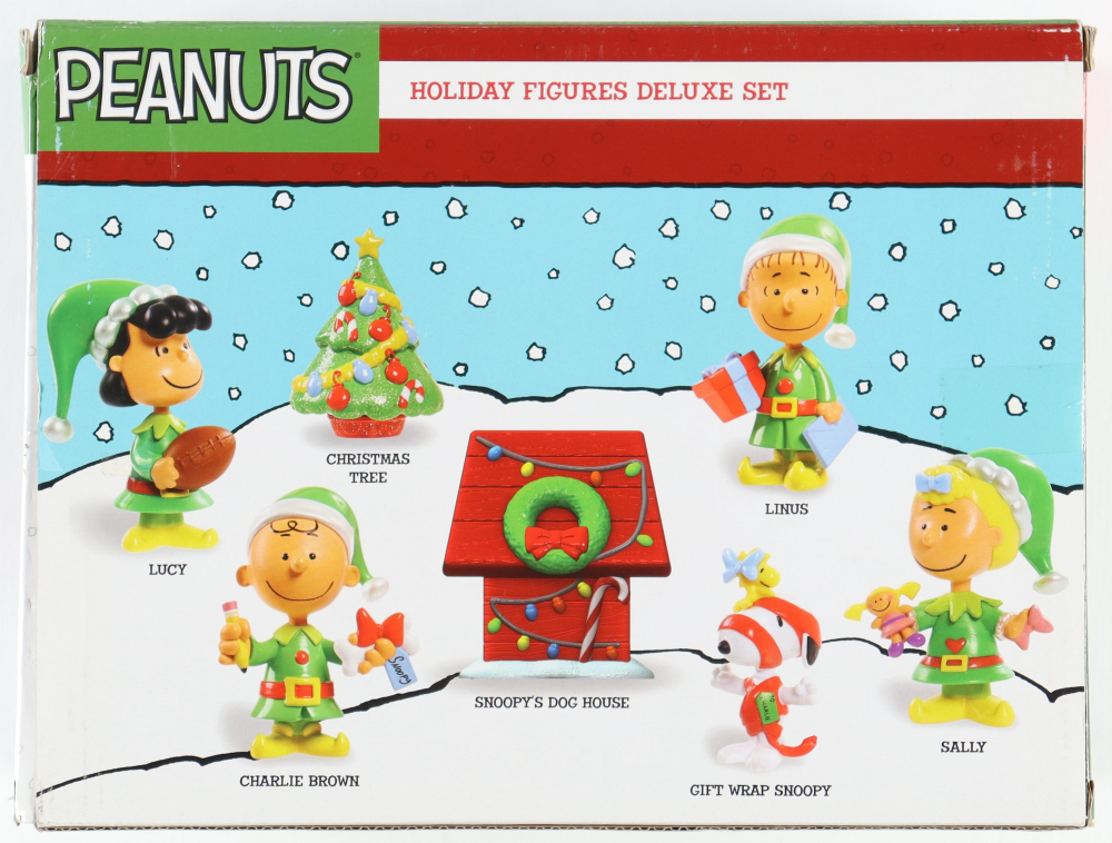 Peanuts Holiday Figure Deluxe Set Signed And Inscribed By Brad Kesten ...