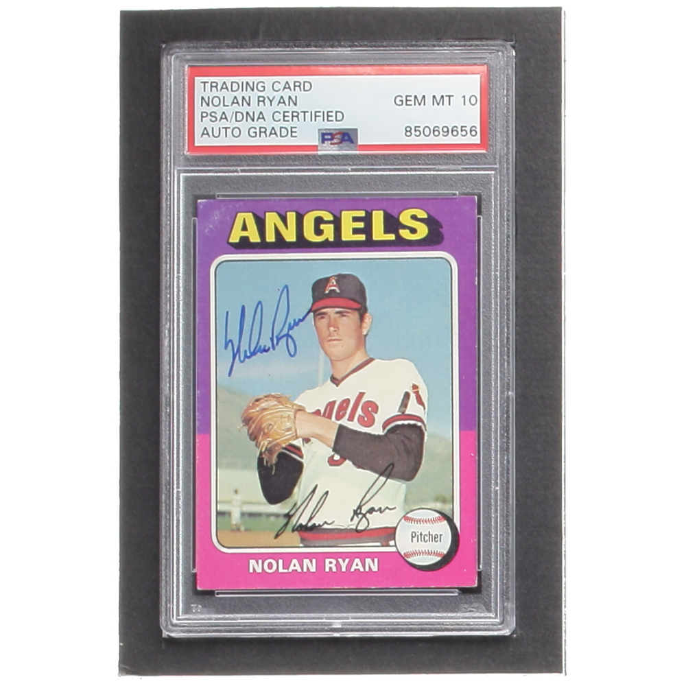 Nolan Ryan Signed 1975 Topps #500 (PSA | Auto Grade 10) | Pristine Auction