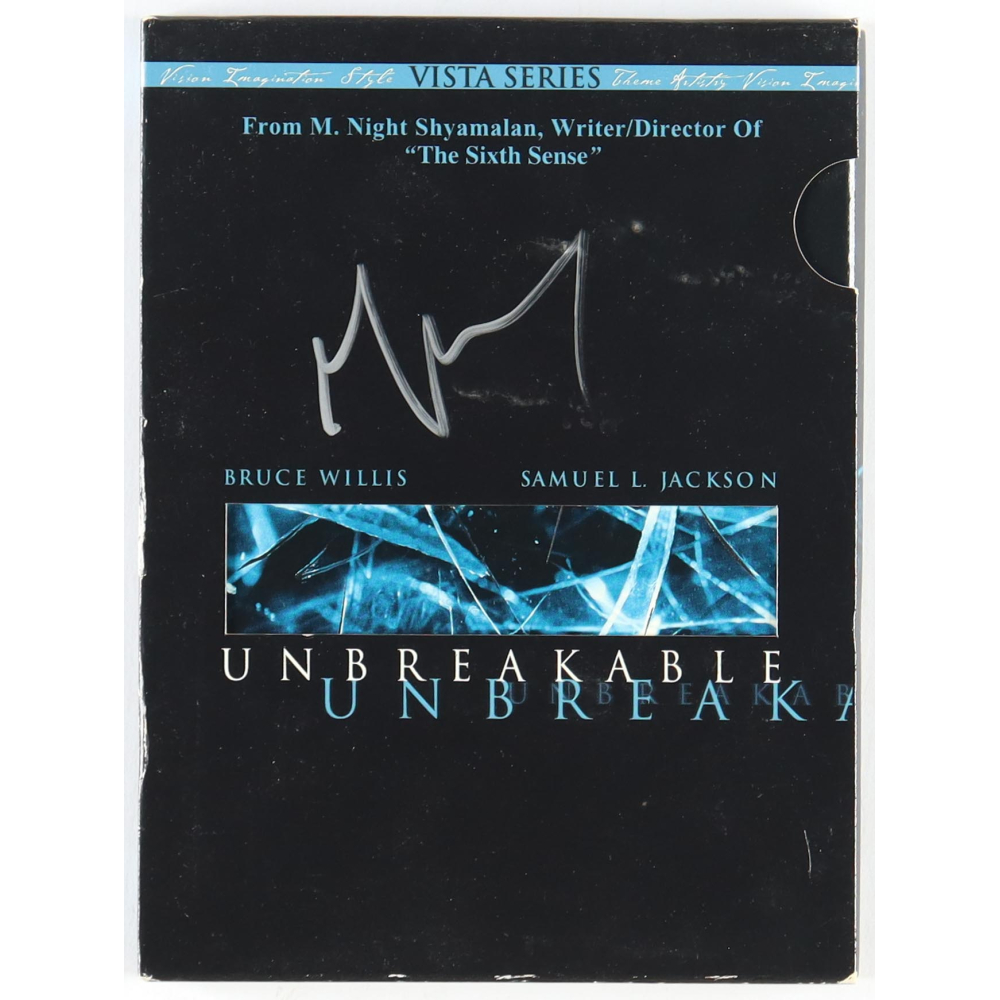 M. Night Shyamalan Signed "Unbreakable" DVD (Beckett) | Pristine Auction