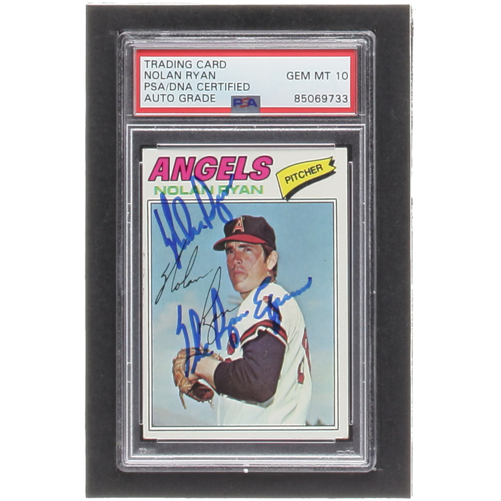Nolan Ryan Signed 1977 Topps #650 Inscribed "The Ryan Express" (PSA ...