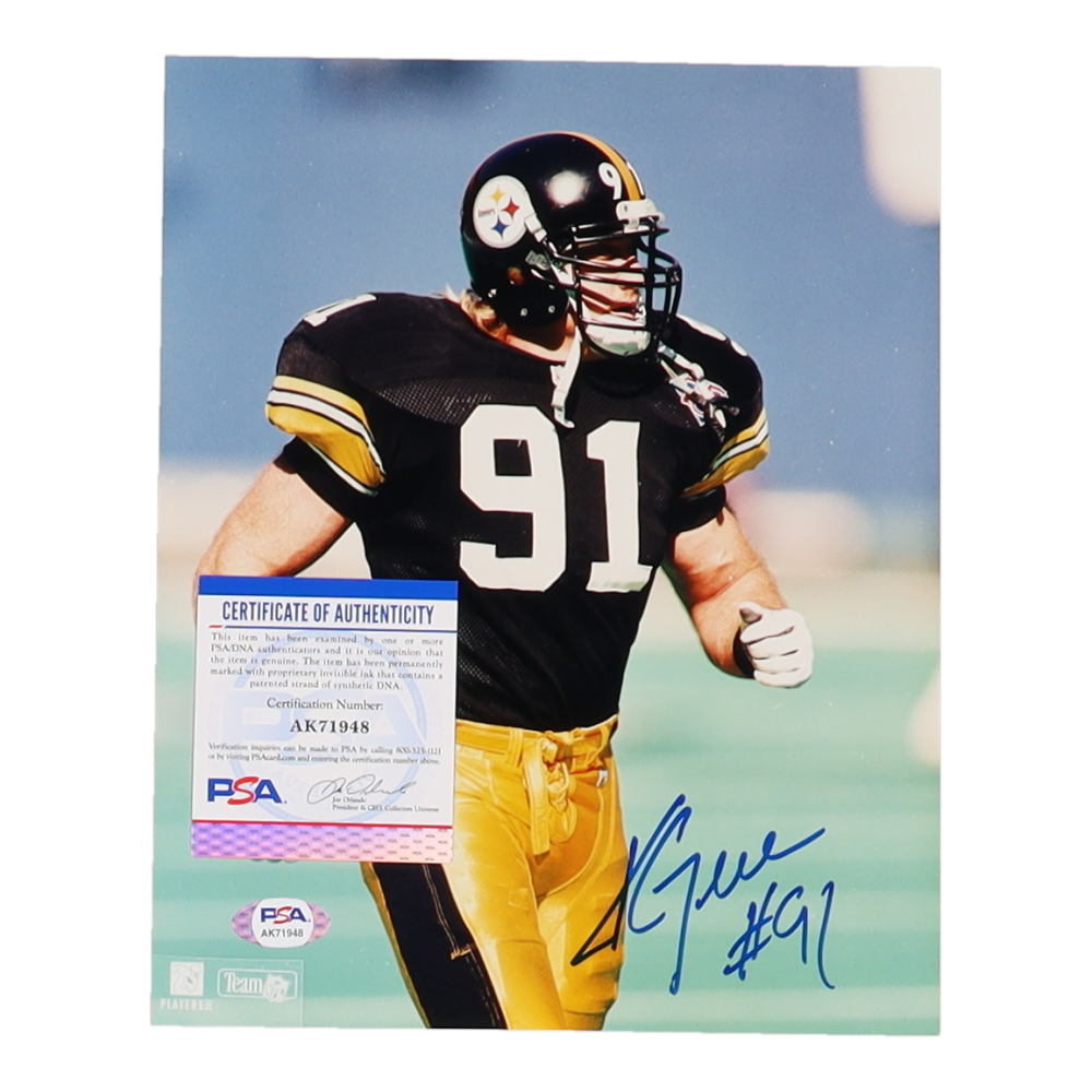 Kevin Greene Signed Steelers 8x10 Photo (PSA) | Pristine Auction