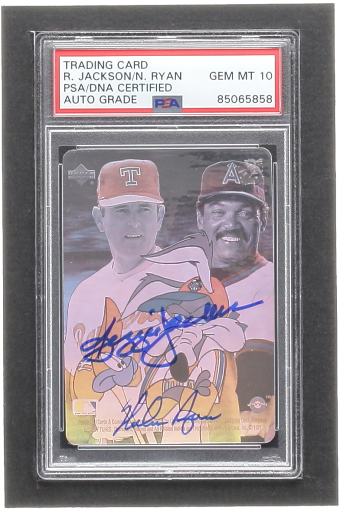 Reggie Jackson & Nolan Ryan Signed 1991 Upper Deck Comic Ball 2 ...