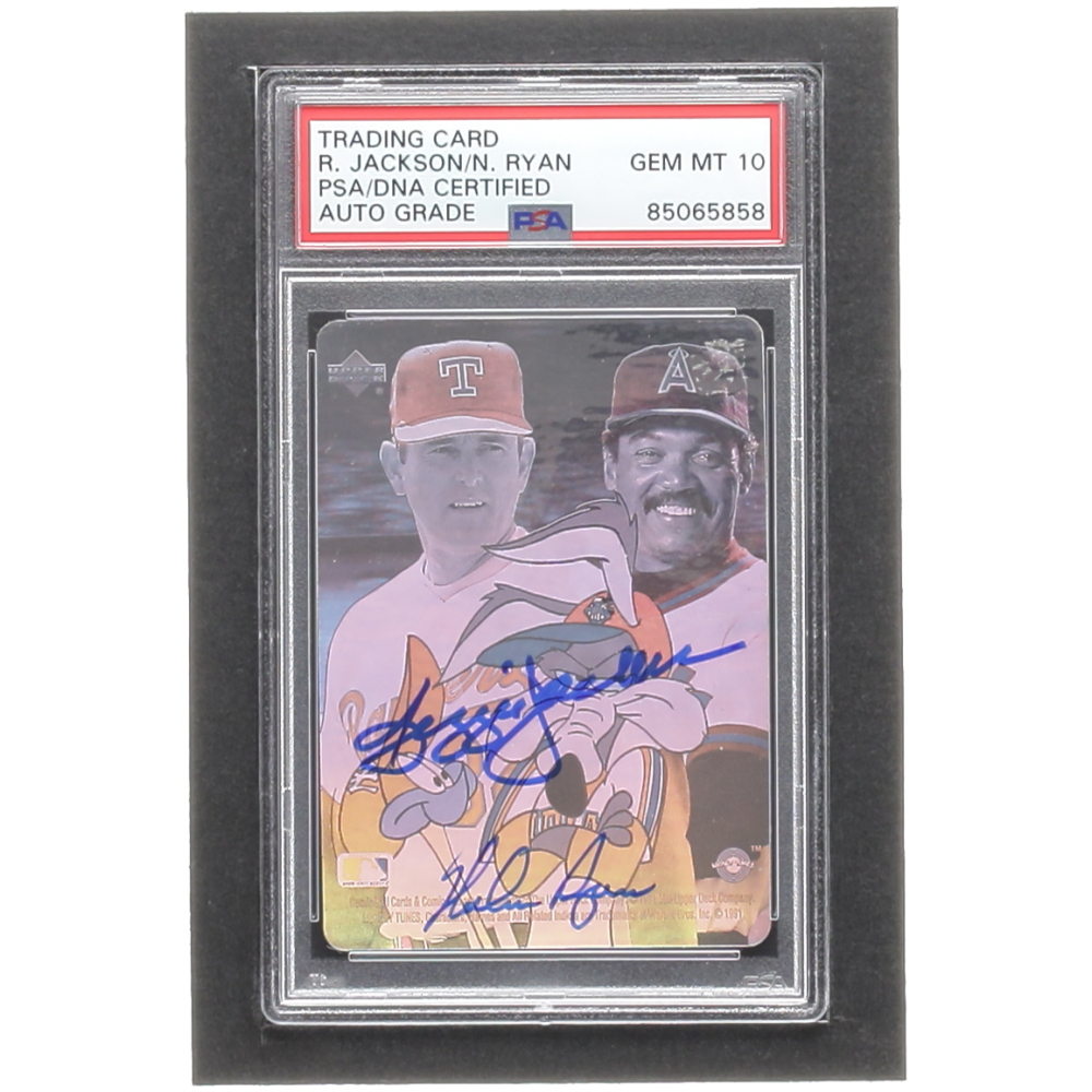 Reggie Jackson & Nolan Ryan Signed 1991 Upper Deck Comic Ball 2 ...