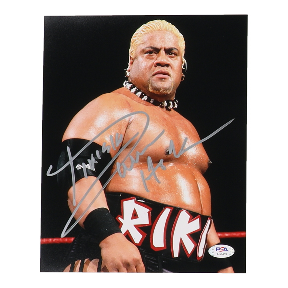 Rikishi Signed WWE 8x10 Photo Inscribed "WWE HOF" (PSA) | Pristine Auction