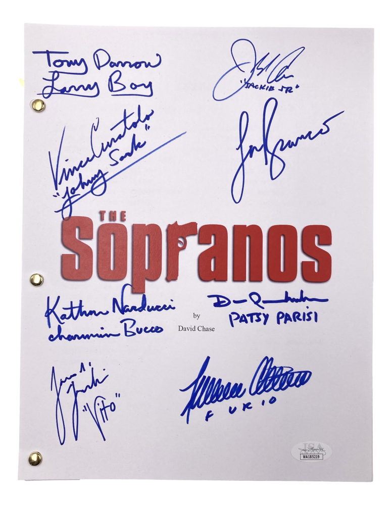 "The Sopranos" Pilot Episode Script Cast Signed by (7) with Lorraine ...
