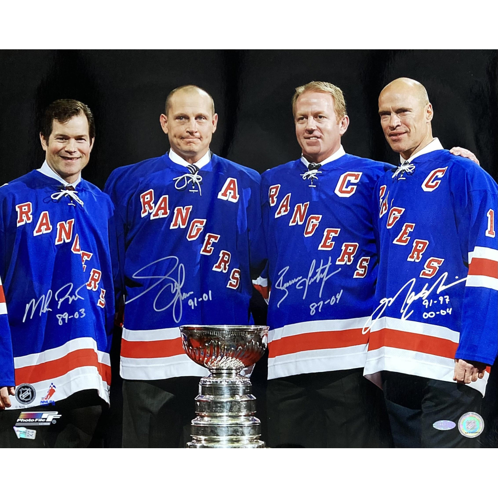 Rangers Captains 16x20 Photo Signed & Inscribed by (4) with Mark ...