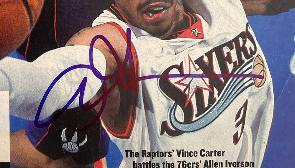 Allen Iverson & Vince Carter Signed "Sports Illustrated" Magazine (Beckett) | Pristine Auction