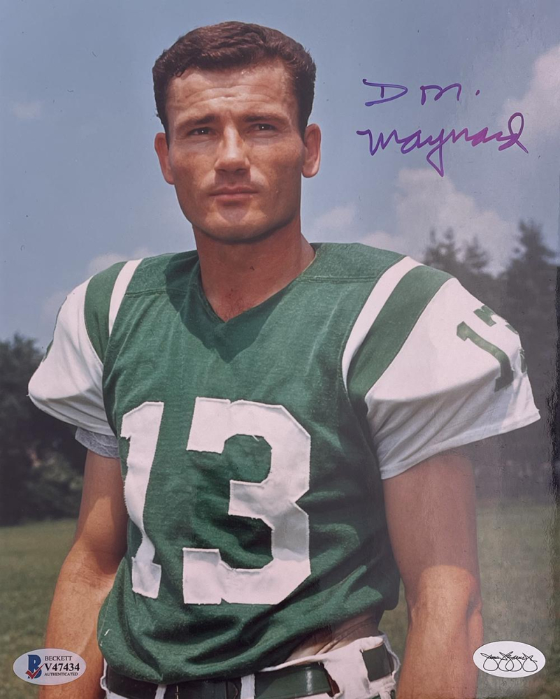 Don Maynard Signed Jets 8x10 Photo (Beckett) | Pristine Auction