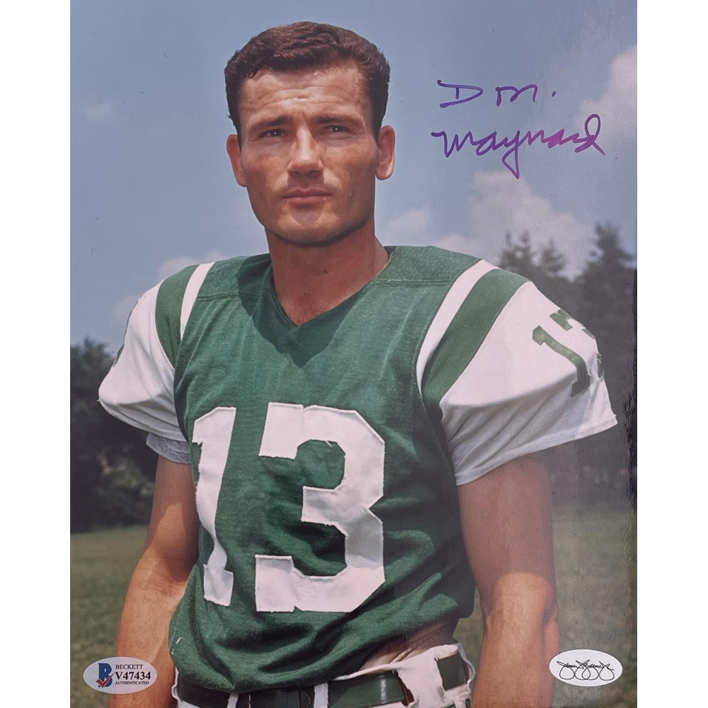 Don Maynard Signed Jets 8x10 Photo (Beckett) | Pristine Auction