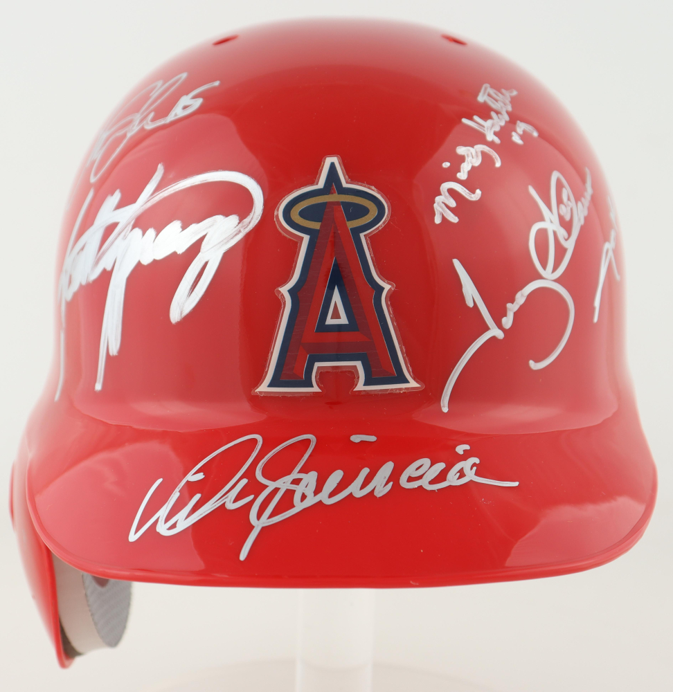 2002 Angels Full-Size Batting Helmet Signed By (7) With Mike Scioscia ...