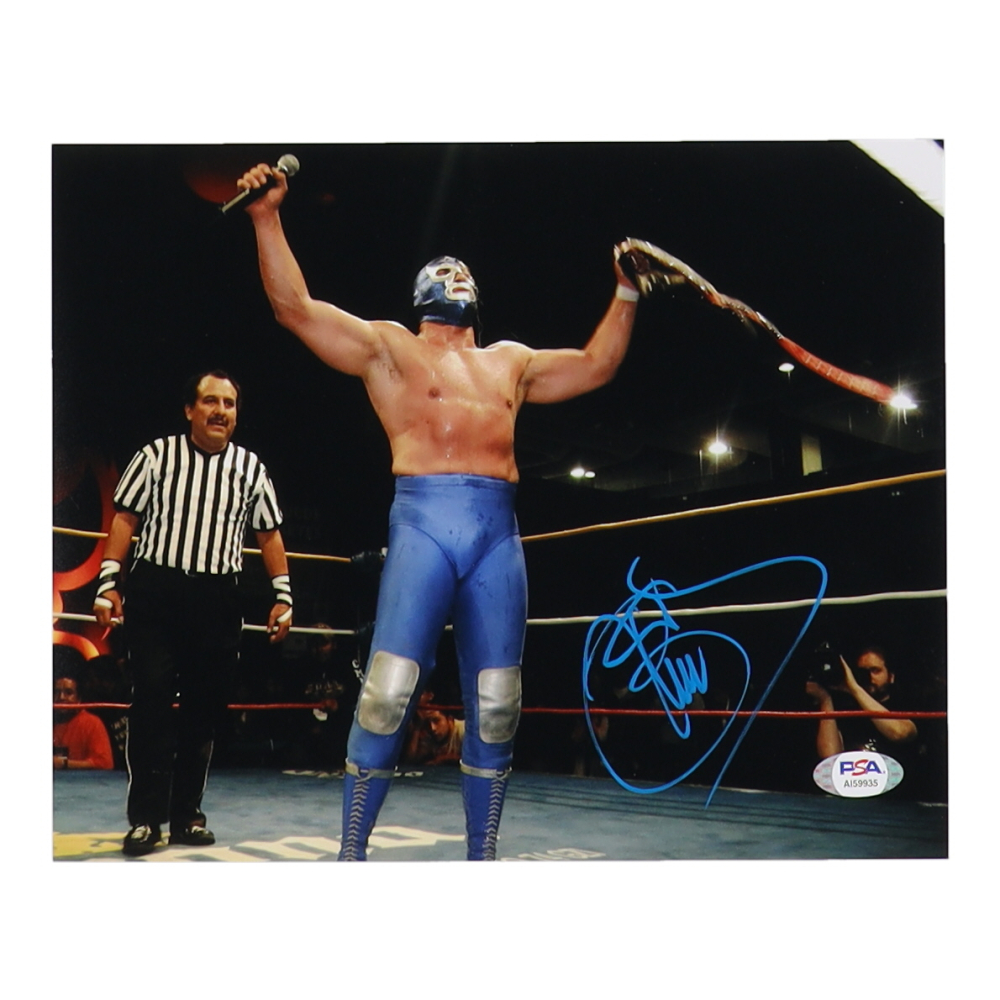 Blue Demon Jr. Signed AAA 8x10 Photo (PSA) | Pristine Auction