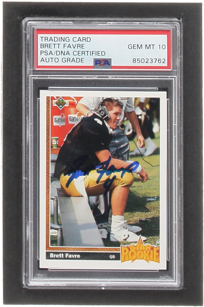 Brett Favre Signed 1991 Upper Deck #13 RC (PSA | Autograph Graded PSA ...