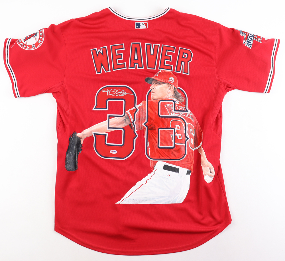 Jered Weaver Signed Hand Painted Angels Jersey (PSA) | Pristine Auction