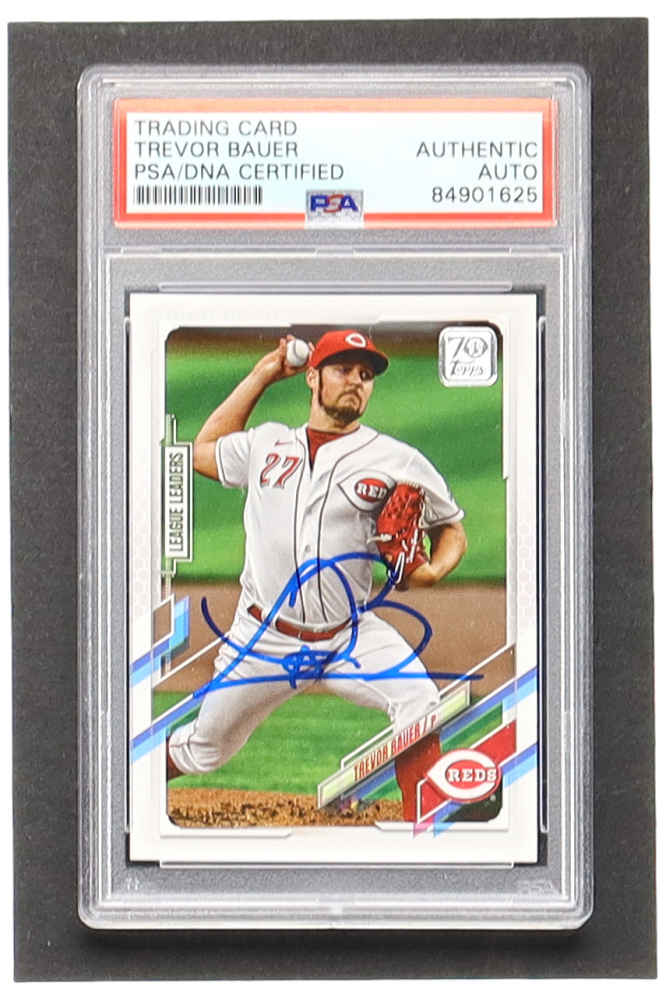 Trevor Bauer Signed 2021 Topps #137 LL (PSA) | Pristine Auction