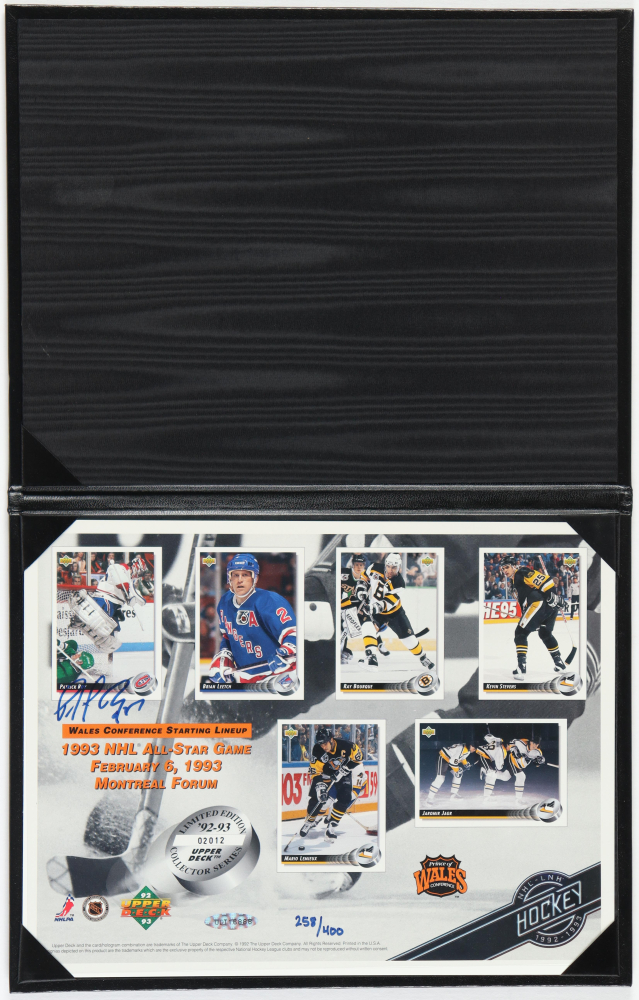 Patrick Roy Signed LE 8x10 1993 Canadiens Starting Line Up Photo With ...