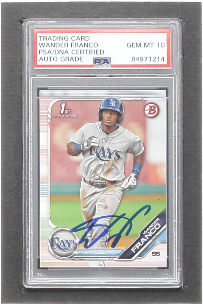 Wander Franco Signed 2019 Bowman Prospects #BP100 RC (PSA | Autograph Graded PSA 10) | Pristine ...