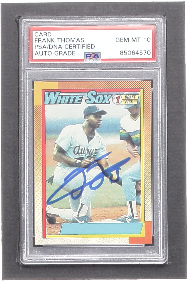 Frank Thomas Signed Custom Trading Card (PSA | Autograph Graded PSA 10 ...