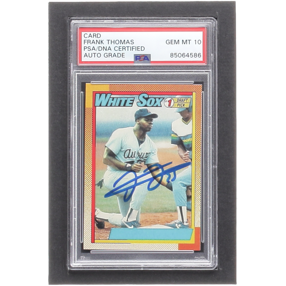 Frank Thomas Signed Custom Trading Card (PSA | Autograph Graded PSA 10 ...