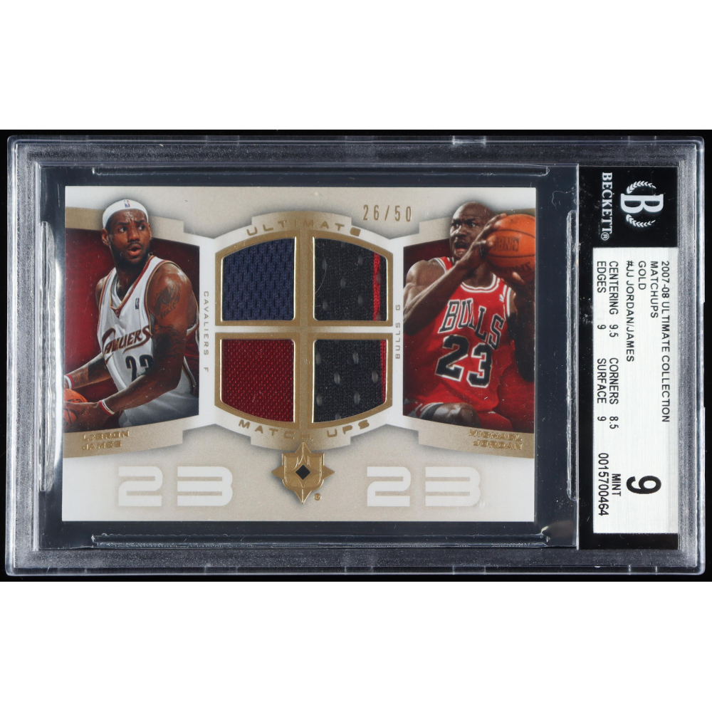 Michael Jordan / LeBron James 2007-08 Ultimate Collection Matchups Gold ...