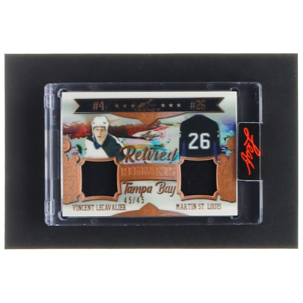 Vincent Lecavalier / Martin St. Louis 2022 Leaf Art of Hockey Retired ...