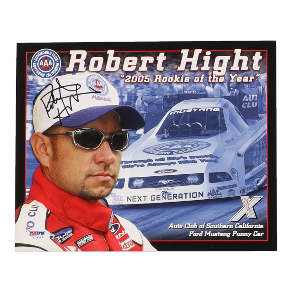 Robert Hight Signed NASCAR 8x10 Flyer (PSA) | Pristine Auction