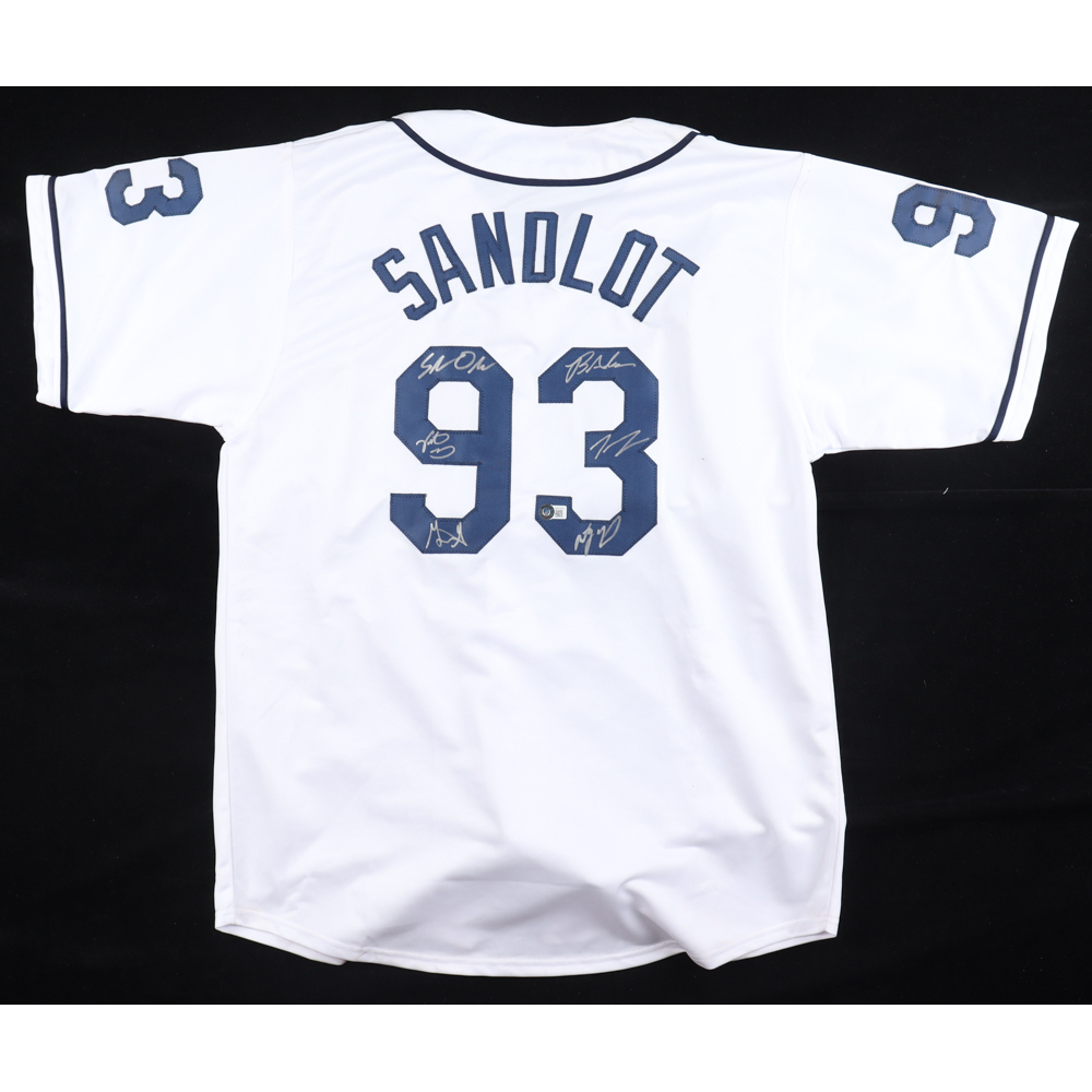 Jersey Cast-Signed by (6) with Tom Guiry, Shane Obedzinski, Grant Gelt ...