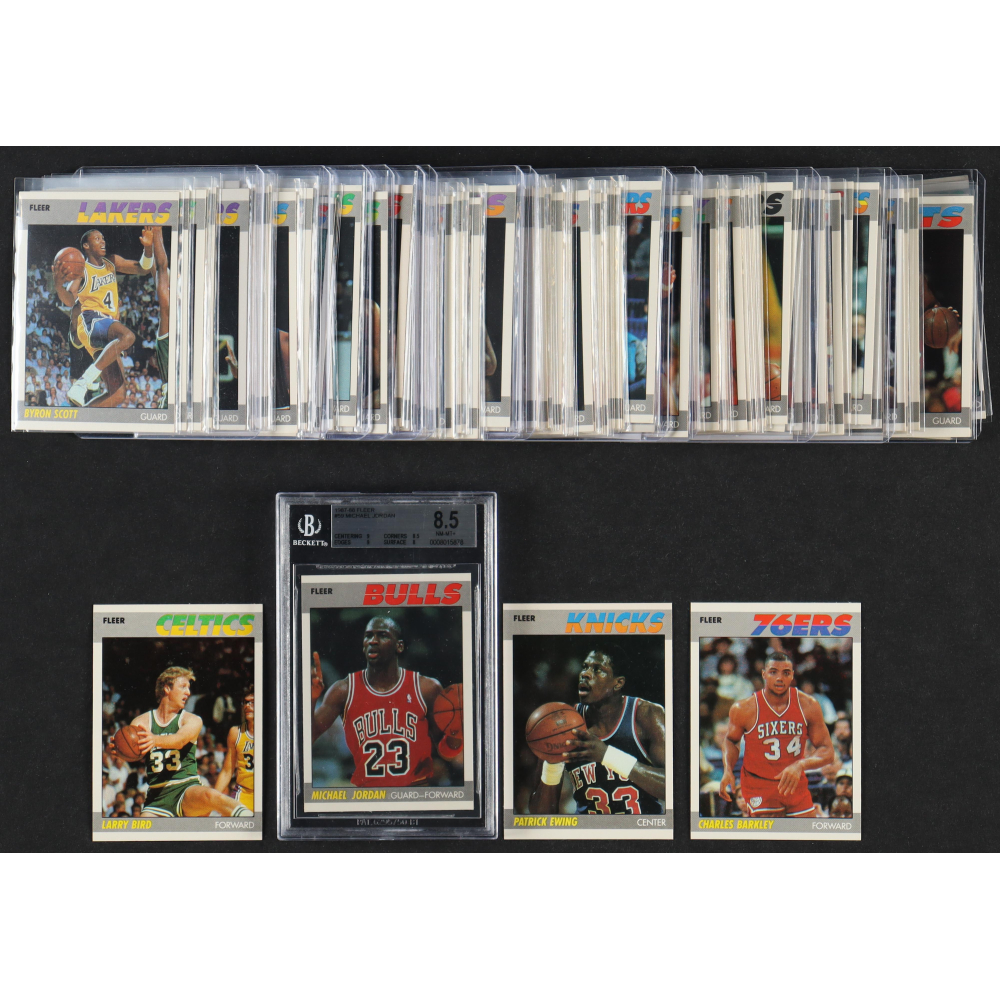 1987-88 Fleer Complete Set of (132) Basketball Cards with Michael ...