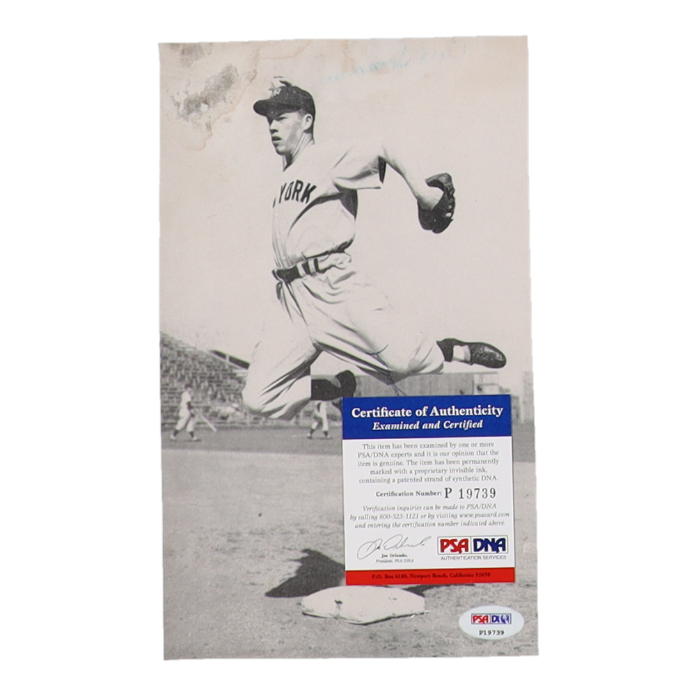 Gil McDougald Signed Yankees 6x10 Newspaper Cut (PSA) | Pristine Auction