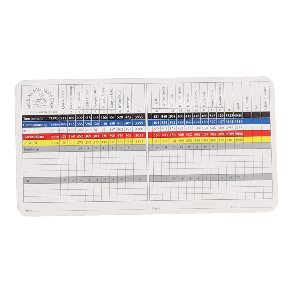 Tom Watson Signed Ocean North Golf Course 5x9.5 Scorecard (PSA ...
