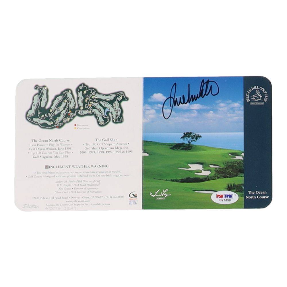 Julie Inkster Signed Ocean North Golf Course 5x9.5 Scorecard (PSA ...