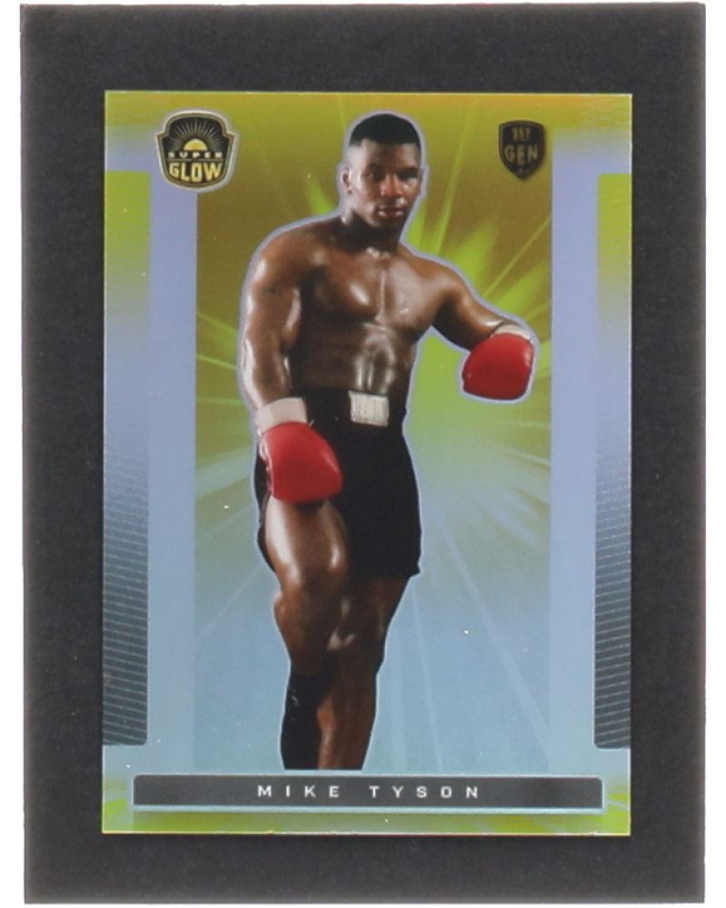 Mike Tyson 2021 Super Glow Holiday Edition Silver and Gold Glow #35 ...