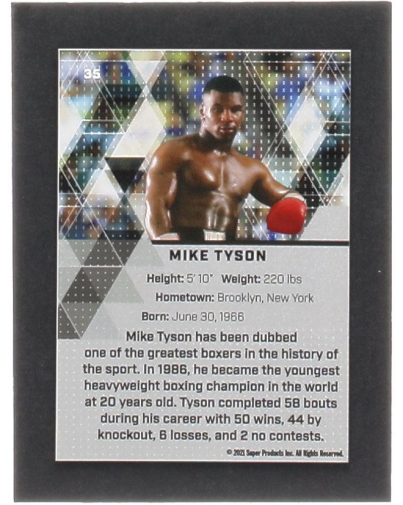 Mike Tyson 2021 Super Glow Holiday Edition Silver and Gold Glow #35 ...
