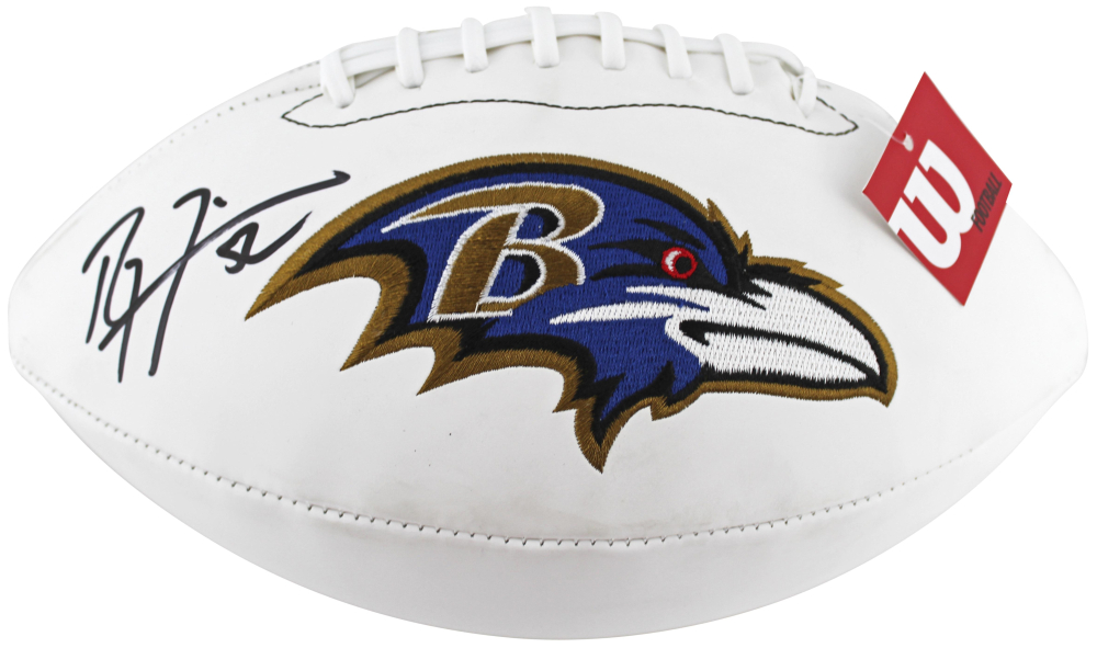 Ray Lewis Signed Ravens Logo Football (Beckett) | Pristine Auction