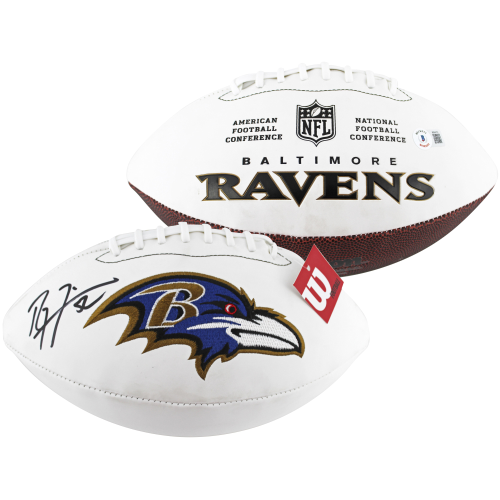 Ray Lewis Signed Ravens Logo Football (Beckett) | Pristine Auction