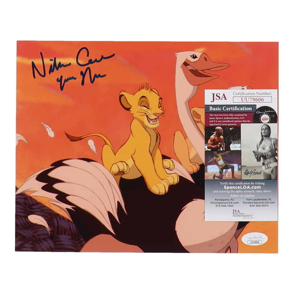 Niketa Calame Signed "The Lion King" 8x10 Photo Inscribed "Young Nala ...