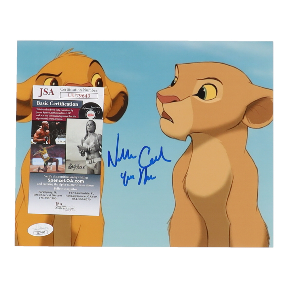 Niketa Calame Signed "The Lion King" 8x10 Photo Inscribed "Young Nala ...