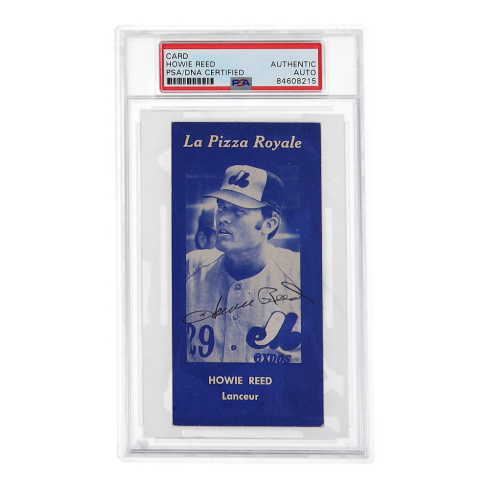 Howie Reed Signed 1971 Expos La Pizza Royale #10 (PSA) | Pristine Auction