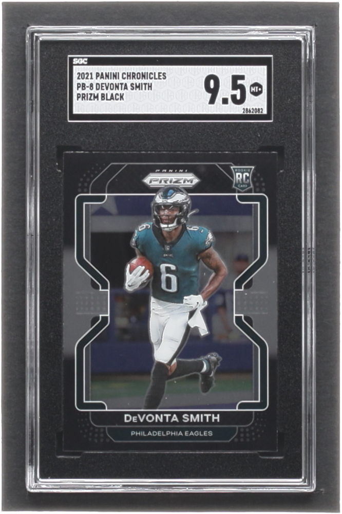 DeVonta Smith 2021 Panini Chronicles Prizm Black #8 RC (SGC 9.5 ...
